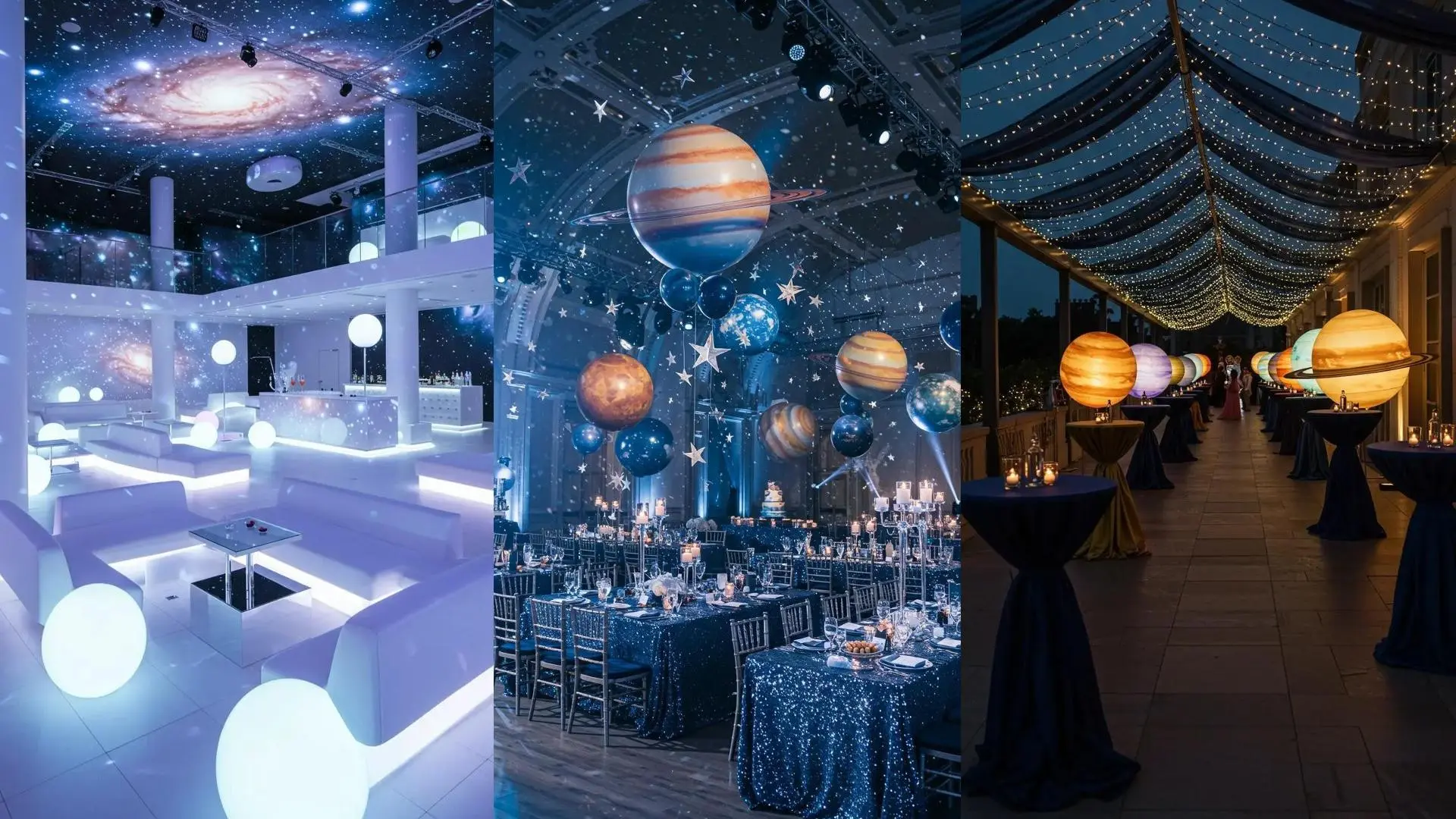 22 idées déco fête pour anniversaire sur le thème espace : ballons ...