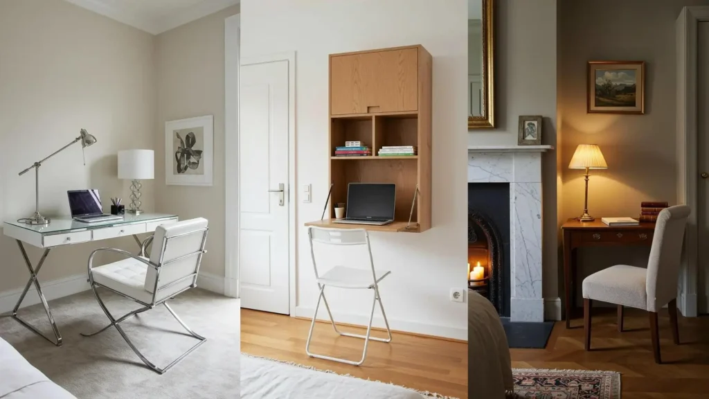 27 idées pour créer un coin télétravail dans la chambre : petit bureau ...